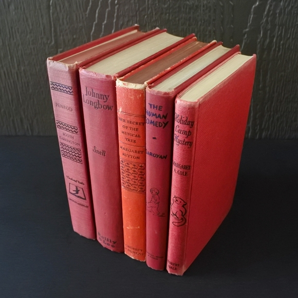 Vintage | Accents | Vintage Antique Childrens Hardcover Book Set Red ...